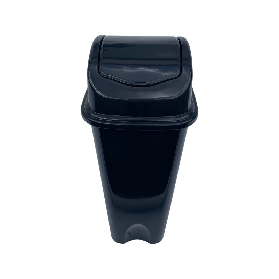 Caneca de basura / Papelera Vaivén Negra de 53 Litros - Plastihogar